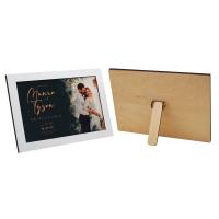 China Vintage Blank Sublimation MDF Photo Frame With Printable Matte Cardboard Custom Wood Frames for sale