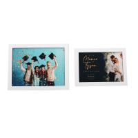 China Vintage Blank Sublimation MDF Photo Frame With Printable Matte Cardboard Custom Wood Frames for sale