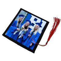 China Custom 3mm Sublimation MDF Graduation Cap Toppers Blank Grad Hat Topper for sale