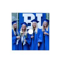 China Custom 3mm Sublimation MDF Graduation Cap Toppers Blank Grad Hat Topper for sale