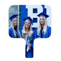 China Sublimation Memorial Graduation Paddle Fans Personalized Fans For Graduation for sale