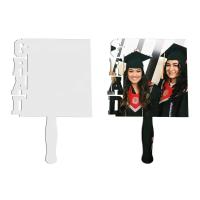 China Sublimation Memorial Graduation Paddle Fans Personalized Fans For Graduation for sale