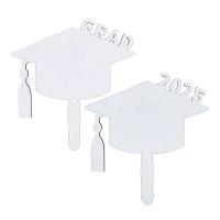 China Custom Graduation Fans Diy Sublimation Graduation Fans With Picture for sale