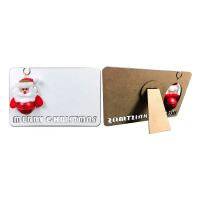 China Sublimation MDF Christmas Photo Frame With Doll Personalized Christmas Picture Frames for sale