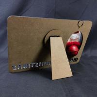 China Sublimation MDF Christmas Photo Frame With Doll Personalized Christmas Picture Frames for sale
