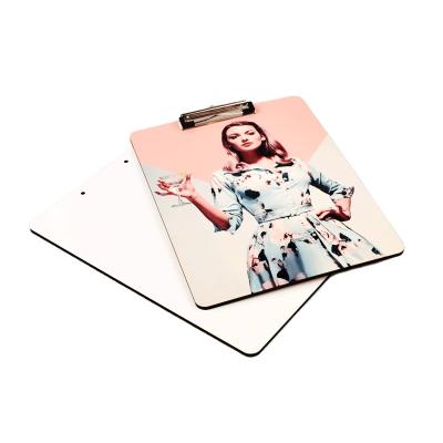 China Double Sided Printing A4 6mm Sublimation Blanks MDF Wooden Clipboard for sale