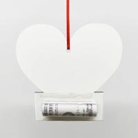 China Sublimation Blank MDF Money Card Holder DIY Personalized Sublimation Gift Cash Card for sale