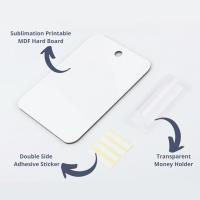 China Sublimation Blank MDF Money Card Holder DIY Personalized Sublimation Gift Cash Card for sale