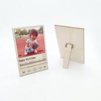 China Vintage MDF Mini Photo Frame Blank Sublimation Wooden Photo Frame For Home Decoration for sale