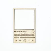 China Vintage MDF Mini Photo Frame Blank Sublimation Wooden Photo Frame For Home Decoration for sale