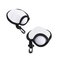 China Personalized Portable Sublimation Neoprene Golf Ball Cleaner Pouch for sale