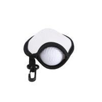China Personalized Portable Sublimation Neoprene Golf Ball Cleaner Pouch for sale