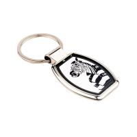 China Sublimation Rotary Keychain Business Gift Custom Logo Double Sided Sublimation Keychain Blanks Metal Keyring Blanks for sale
