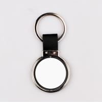 China Sublimation Rotary Keychain Business Gift Custom Logo Double Sided Sublimation Keychain Blanks Metal Keyring Blanks for sale