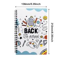 China Blank A5 PET Cover Spiral Coil Notebook Sublimation Blank Notebook With Color Sticky Note Pad for sale