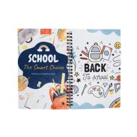 China Blank A5 PET Cover Spiral Coil Notebook Sublimation Blank Notebook With Color Sticky Note Pad for sale