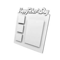 China Printable Eco-Friendly MDF Sublimation Photo Frame With Stand For Mothers Day And Fathers Day Gift for sale