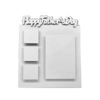 China Printable Eco-Friendly MDF Sublimation Photo Frame With Stand For Mothers Day And Fathers Day Gift for sale