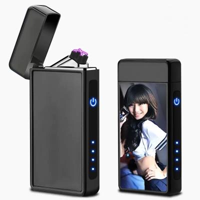 China Sublimation USB Lighter With Aluminum Sheet Custom Rechargeable Lighter for sale