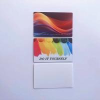 China 86*54mm Double Sided Plastic PET Sublimation Business Card Diy Custom Name Card for sale