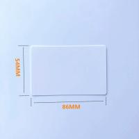 China 86*54mm Double Sided Plastic PET Sublimation Business Card Diy Custom Name Card for sale