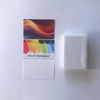 China 86*54mm Double Sided Plastic PET Sublimation Business Card Diy Custom Name Card for sale