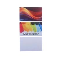 China 86*54mm Double Sided Plastic PET Sublimation Business Card Diy Custom Name Card for sale