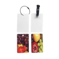 China Double Sided Sublimation PET Luggage Tag Custom Plastic Luggage Tag for sale