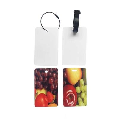 China Double Sided Sublimation PET Luggage Tag Custom Plastic Luggage Tag for sale