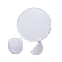 China DIY Custom Sublimation Frisbee 25cm Blank Round Sublimation Foldable Fan for sale