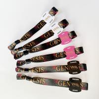 China Custom Event Festival Party Ribbon Satin Fabric One Time Use Brands Blank Sublimation Wristbands Bracelets for sale