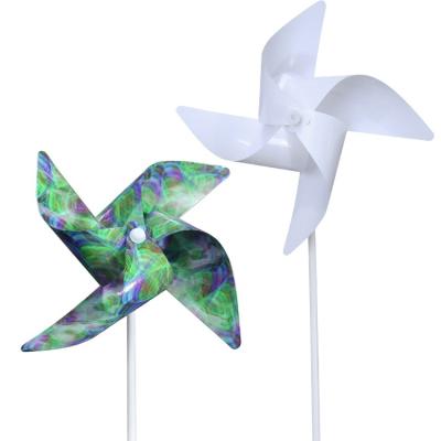 China Four Corner Paper And PET Film Sublimation Pinwheel Children'S Pinwheel Toy for sale
