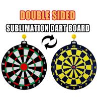 China 10 inch 25cm Blank Double Sided Sublimation Magnetic Dart Board Indoor Outdoor Games For Family And Friends All Ages for sale