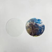 China Custom Round Sublimation Paper Coaster 10cm for sale