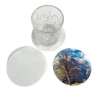 China Custom Round Sublimation Paper Coaster 10cm for sale