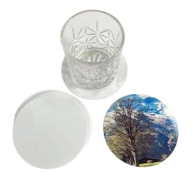 China Custom Round Sublimation Paper Coaster 10cm for sale