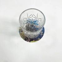 China Custom Round Sublimation Paper Coaster 10cm for sale