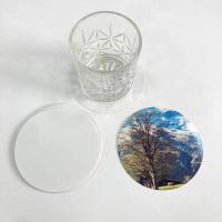 China Custom Round Sublimation Paper Coaster 10cm for sale