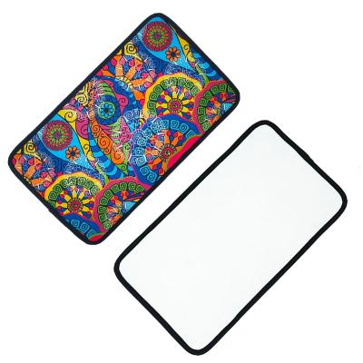 China Sublimation Car Armrest Pad Blanks Custom Printing Neoprene Console Armrest Pad Cover for sale