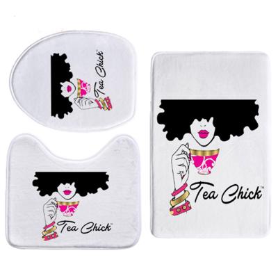 China Personalized Sublimation Bathroom Mat Set Blanks for sale
