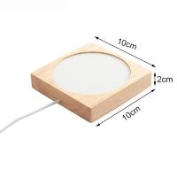 China Warm White LED Base Sublimation PET Blanks LED Night Light For Heat Press for sale