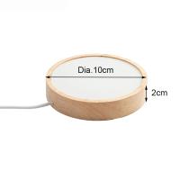 China Warm White LED Base Sublimation PET Blanks LED Night Light For Heat Press for sale