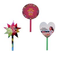 China Personalized 3mm MDF Sublimation Cake Topper Blanks Double Sided Printing for sale