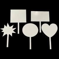 China Personalized 3mm MDF Sublimation Cake Topper Blanks Double Sided Printing for sale