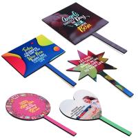 China Personalized 3mm MDF Sublimation Cake Topper Blanks Double Sided Printing for sale
