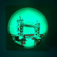 China Tempered Glass Rechargeable Batteries RGB LED Base Blank Sublimation LED Night Light for sale