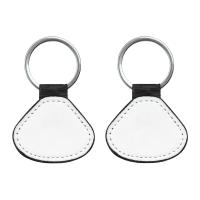 China Personalized Sublimation Blank Leather Keychain Pendant for sale