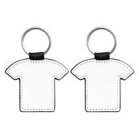 China Personalized Sublimation Blank Leather Keychain Pendant for sale