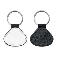 China Personalized Sublimation Blank Leather Keychain Pendant for sale