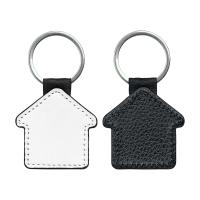 China Personalized Sublimation Blank Leather Keychain Pendant for sale